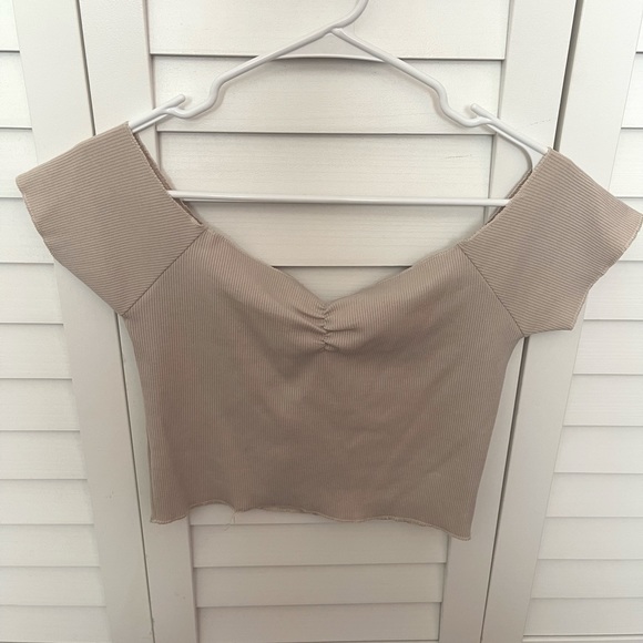 Cotton On | Tops | New With Tag Cotton On Off The Shoulder Crop Top ...